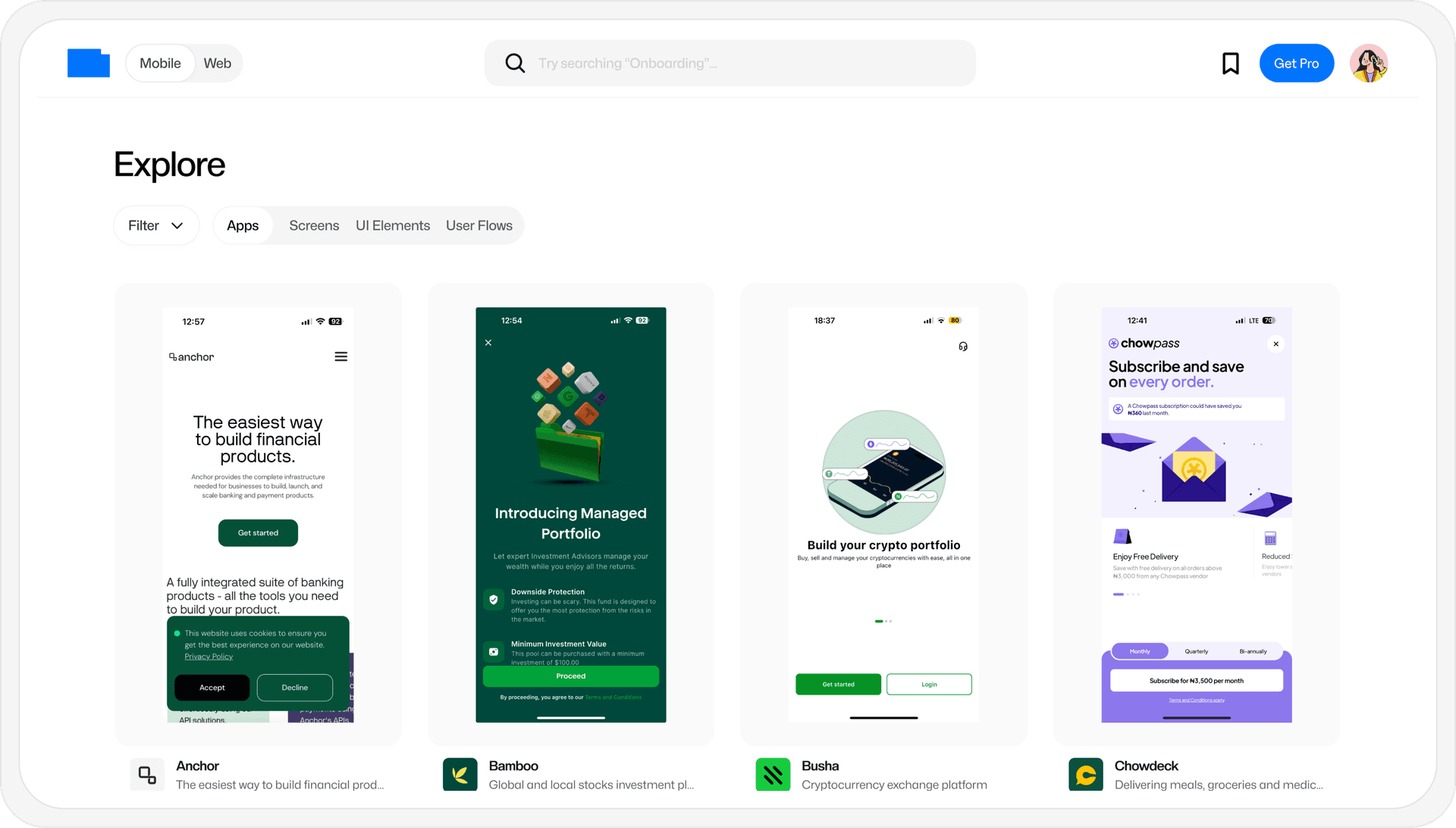 Tabs - UI & UX design inspiration for mobile & web apps